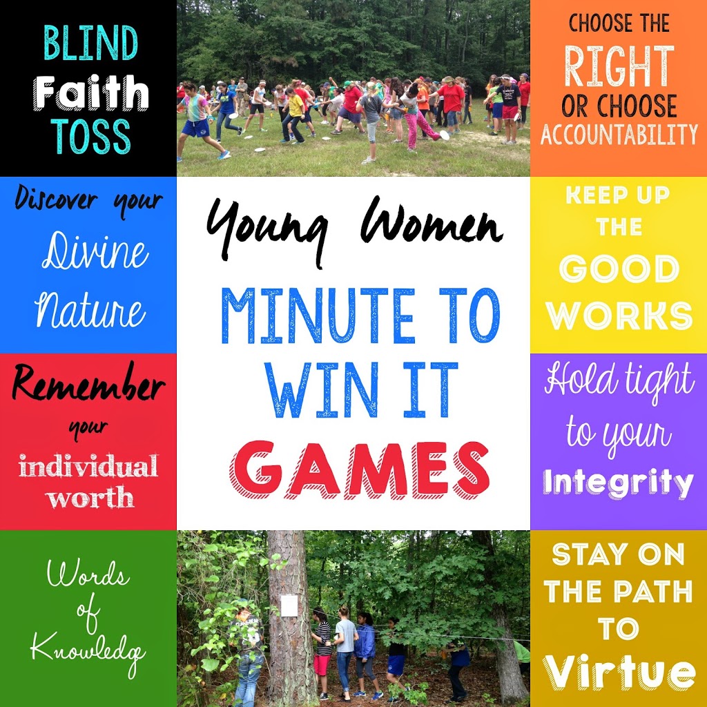 Young Women s Activity Idea YW Value Minute To Win It Games Play