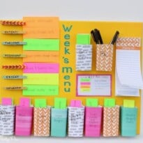 Easy DIY Weekly Menu Board - Play Party Plan
