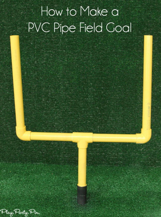 How to Make a Football Goal out of PVC Pipe - Play Party Plan
