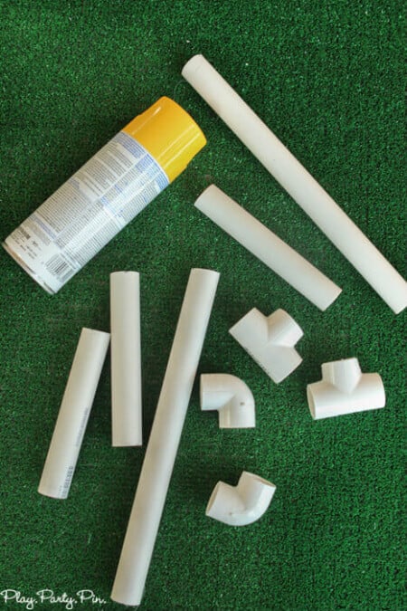 How to Make a Football Goal out of PVC Pipe - Play Party Plan