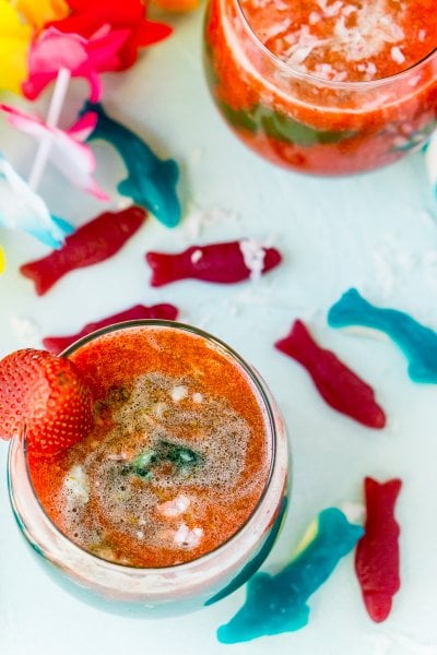 Moana Mocktail | Easy Mocktail Recipe with Strawberry + Tropical Flavors