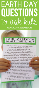Earth Day Questions for Students {Free Printable} - Play Party Plan