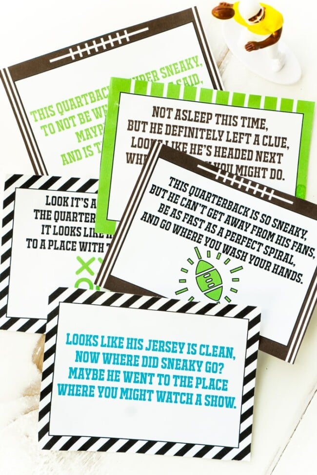 Free Printable Football Scavenger Hunt for Kids - Play Party Plan