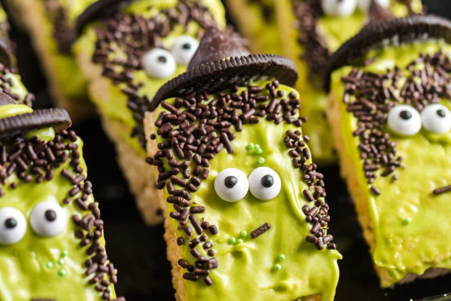 Easy Witch Halloween Rice Krispie Treats - Play Party Plan