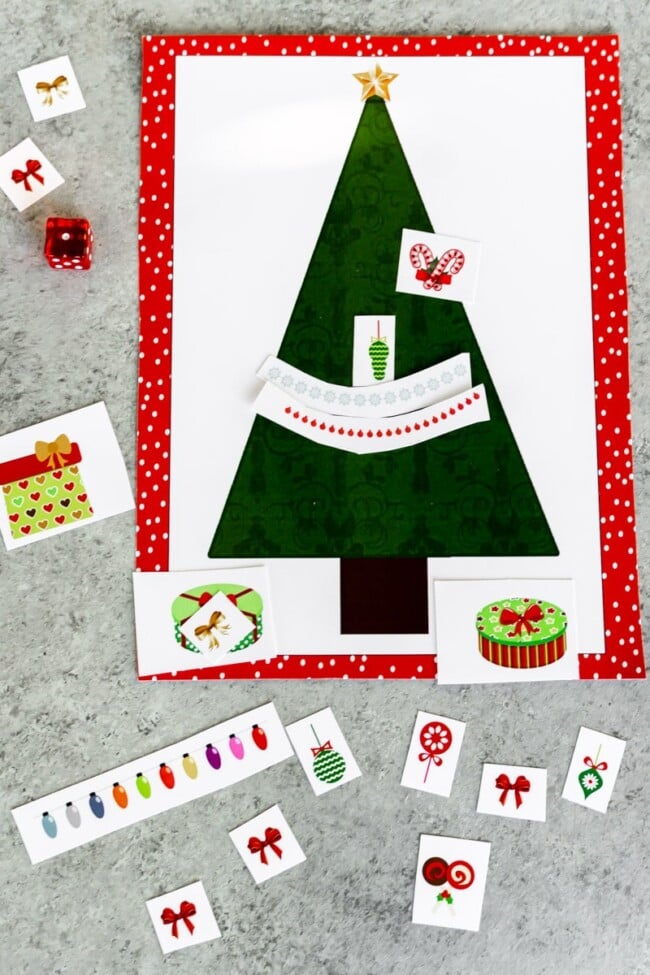 Free Printable Roll A Christmas Tree Dice Game - Play Party Plan
