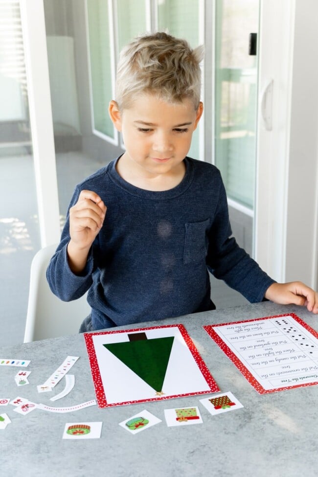 Free Printable Roll A Christmas Tree Dice Game - Play Party Plan