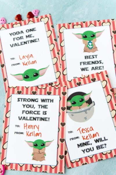 4 Best Free Printable Baby Yoda Valentine Cards - Play Party Plan
