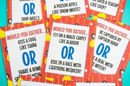Printable Disney Would You Rather Questions for Kids - Play Party Plan