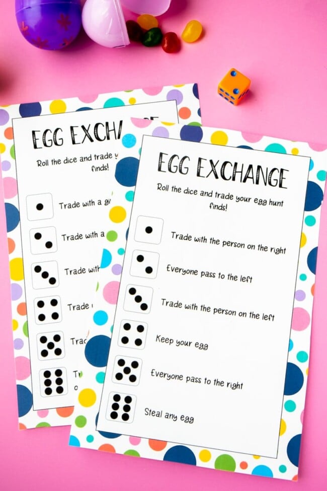 Free Printable Easter Dice Game - Play Party Plan