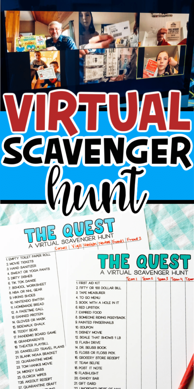 Fun Virtual Scavenger Hunt Ideas {Free Printable!} - Play Party Plan