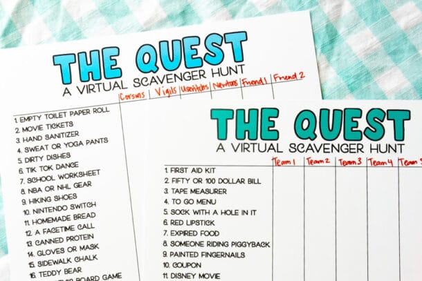 60 Best Scavenger Hunt Ideas {Free Printables} - Play Party Plan