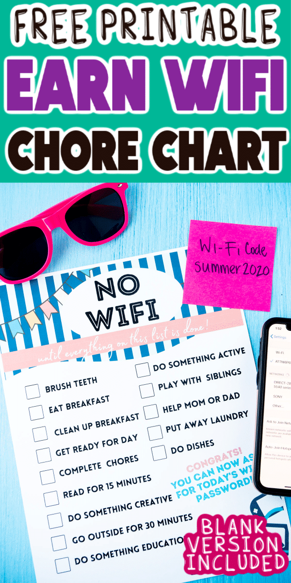 Free Printable Summer Chore Chart {6 Versions} - Play Party Plan