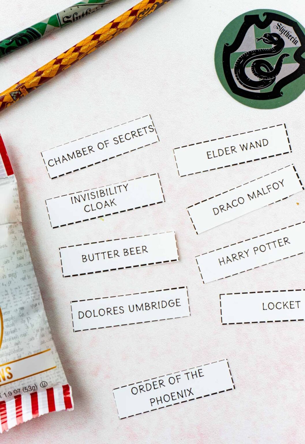 Harry Potter Charades Words {Free Printable!} - Play Party Plan
