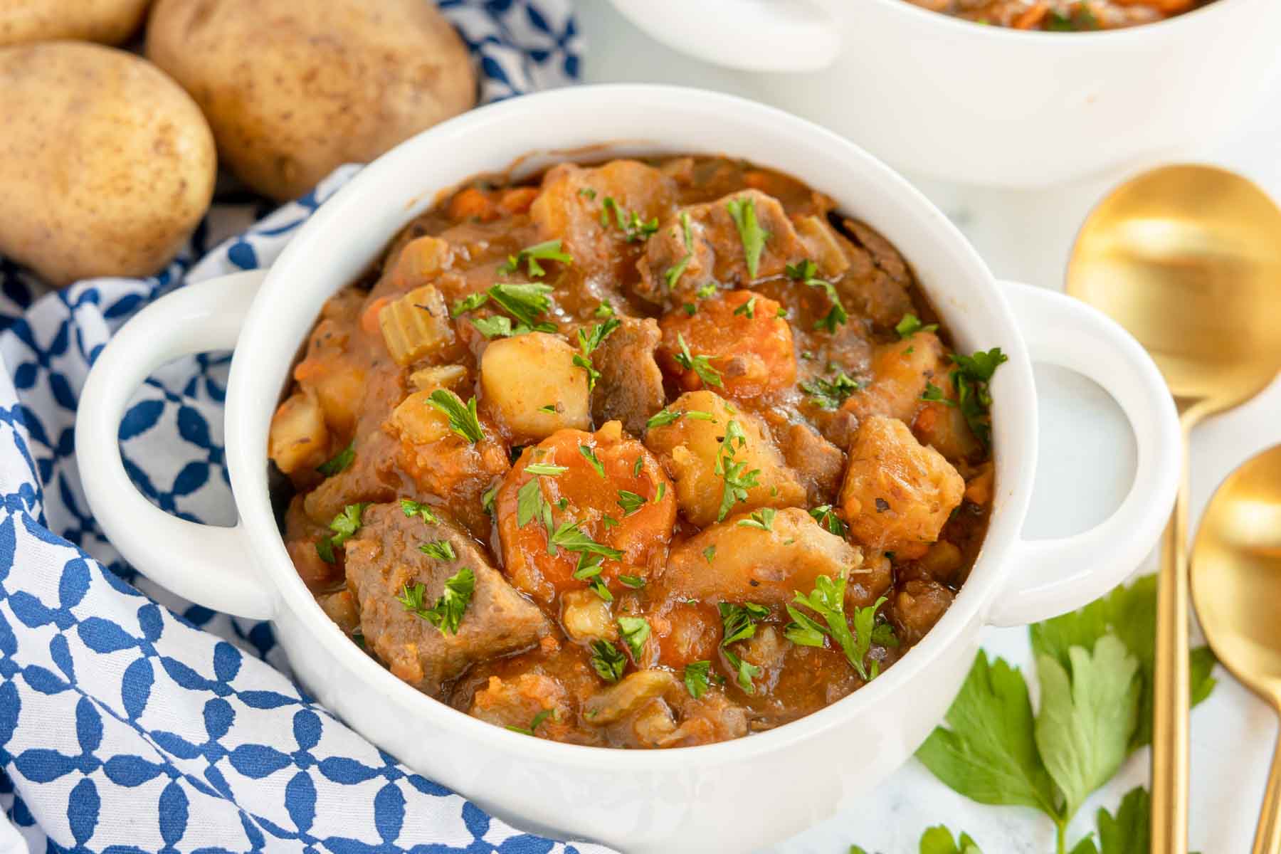 Easy Beef Stew with Potatoes - Play Party Plan