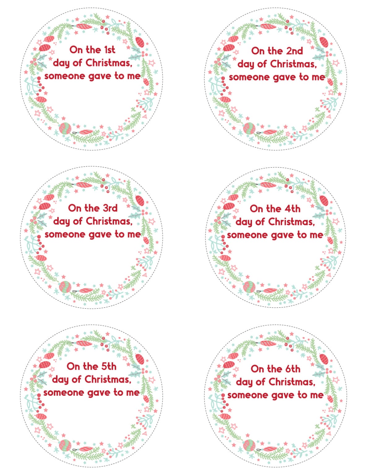 Creative 12 Days of Christmas Gifts & FREE Gift Tags - Play Party Plan