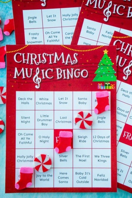 Free Printable Christmas Music Bingo Cards - Play Party Plan