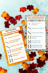 Free Printable Thanksgiving Dice Game - Play Party Plan