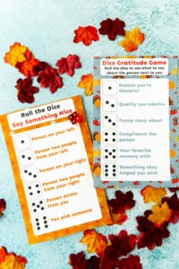 Free Printable Thanksgiving Dice Game - Play Party Plan