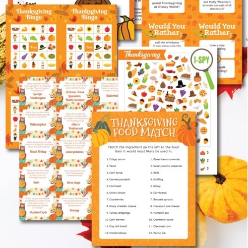 Free Printable Thanksgiving Wishes Game - Play Party Plan