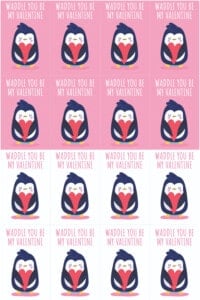 Free Printable Penguin Valentine Cards - Play Party Plan