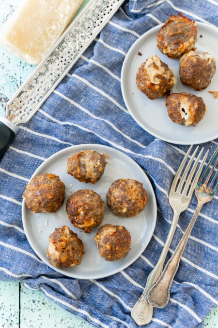 Easy Cheese Stuffed Meatballs - Play Party Plan
