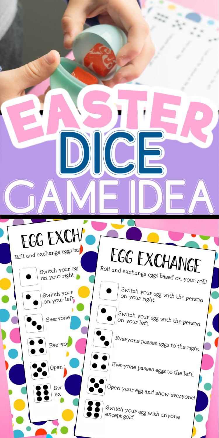 Free Printable Easter Dice Game