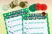 Free Printable Lucky Dice Game for St. Patrick's Day - Play Party Plan