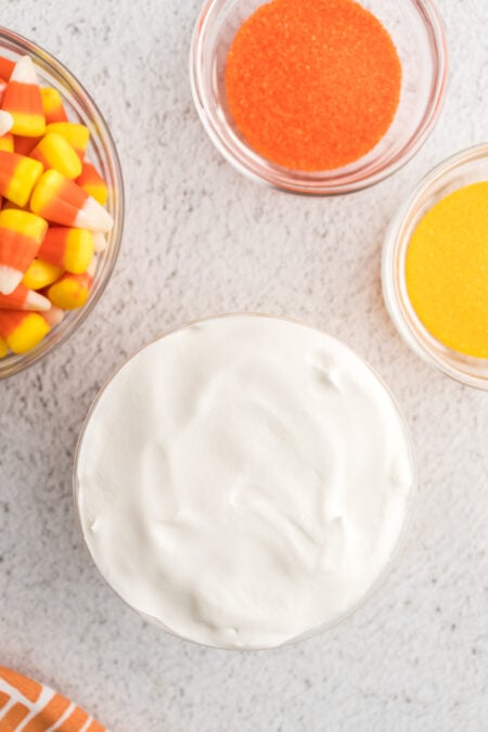 Candy Corn Layered Pudding Dessert Cups - Play Party Plan