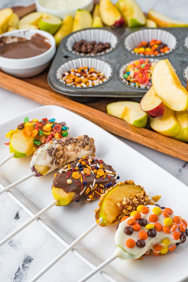 DIY Caramel Apple Bar and Toppings Ideas - Play Party Plan