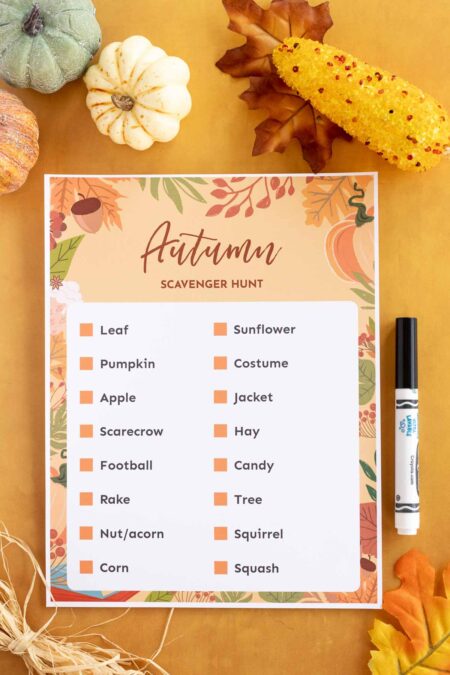 3 Fun Fall Scavenger Hunts (Free Printable) - Play Party Plan