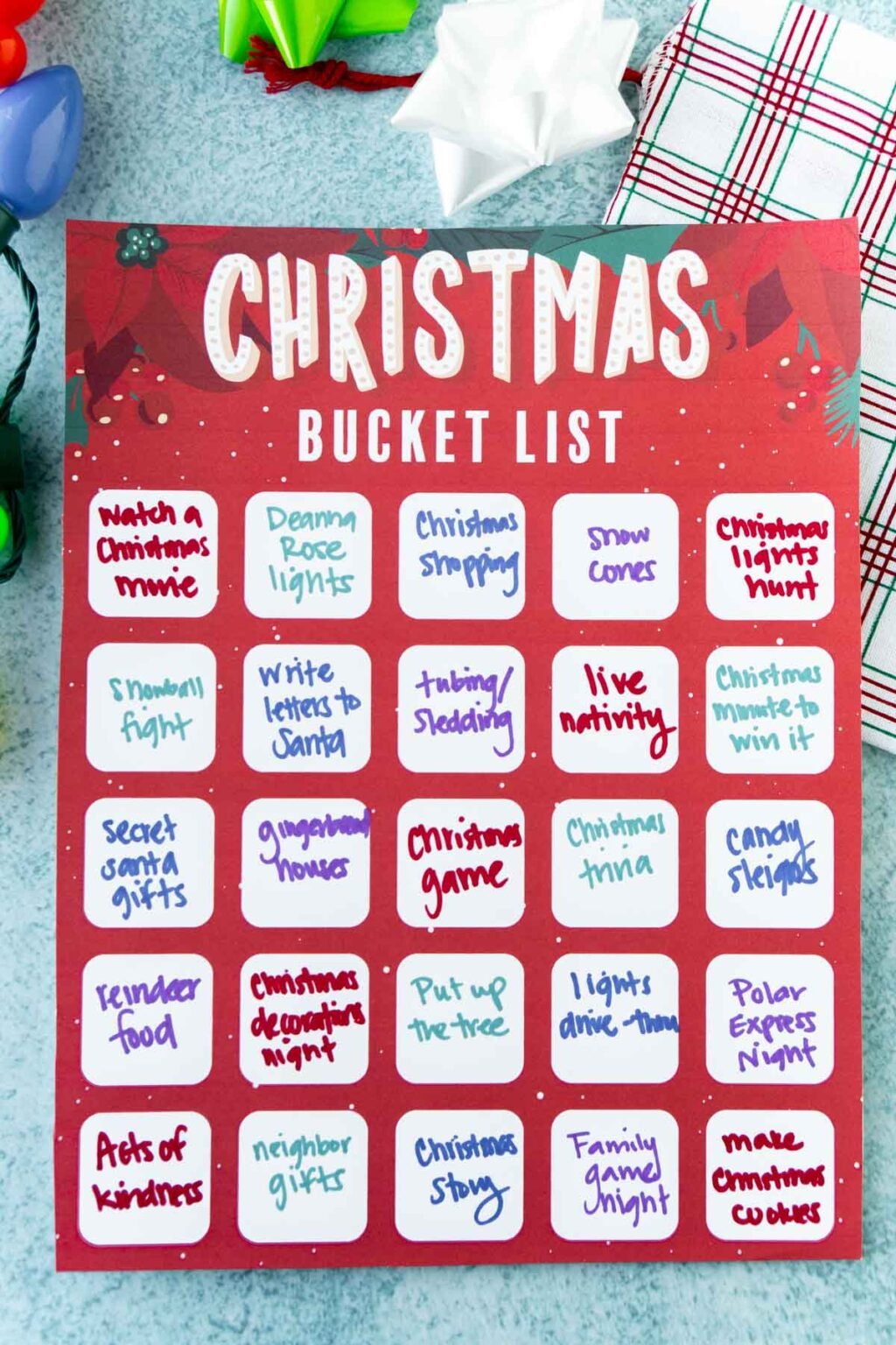 The Ultimate Christmas Bucket List {FREE PRINTABLE} - Play Party Plan
