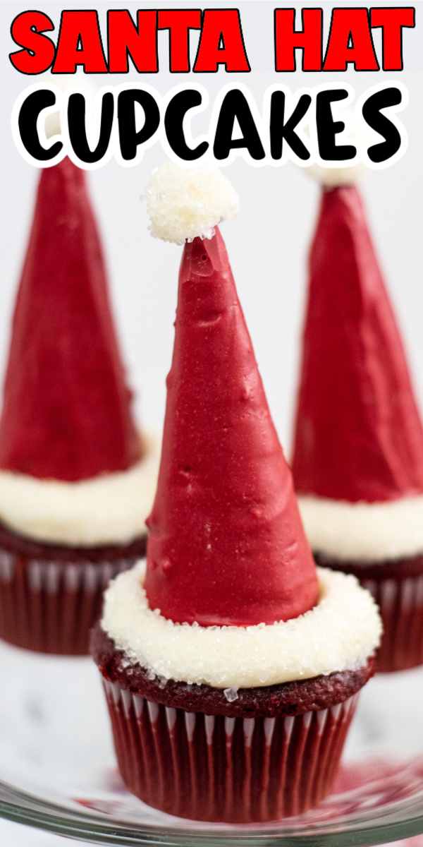 Easy Santa Hat Cupcakes - Play Party Plan