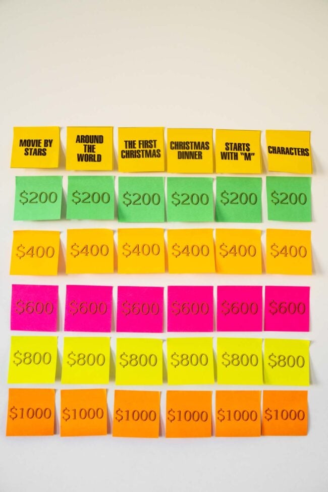 Free Printable Christmas Jeopardy Game - Play Party Plan