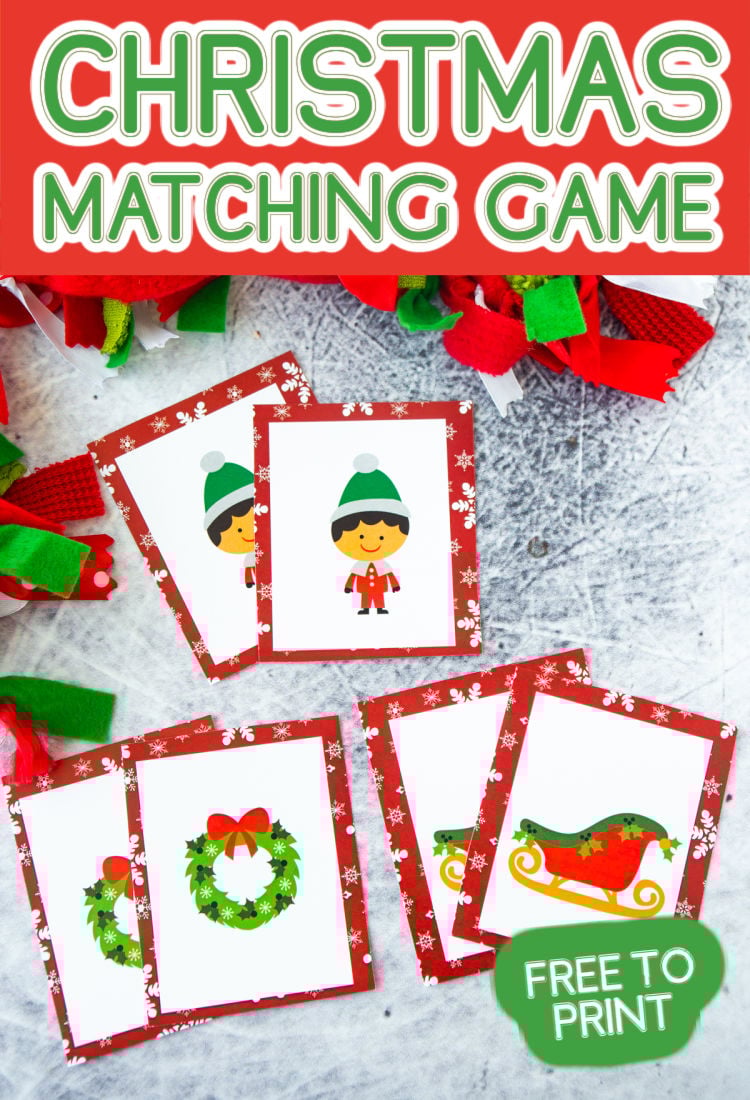 Go Caroling Christmas Matching Game {Free Printable} - Play Party Plan