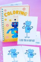 Free Printable Robot Valentine Cards - Play Party Plan