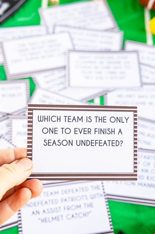 50 Super Bowl Trivia Questions & Printable Game - Play Party Plan