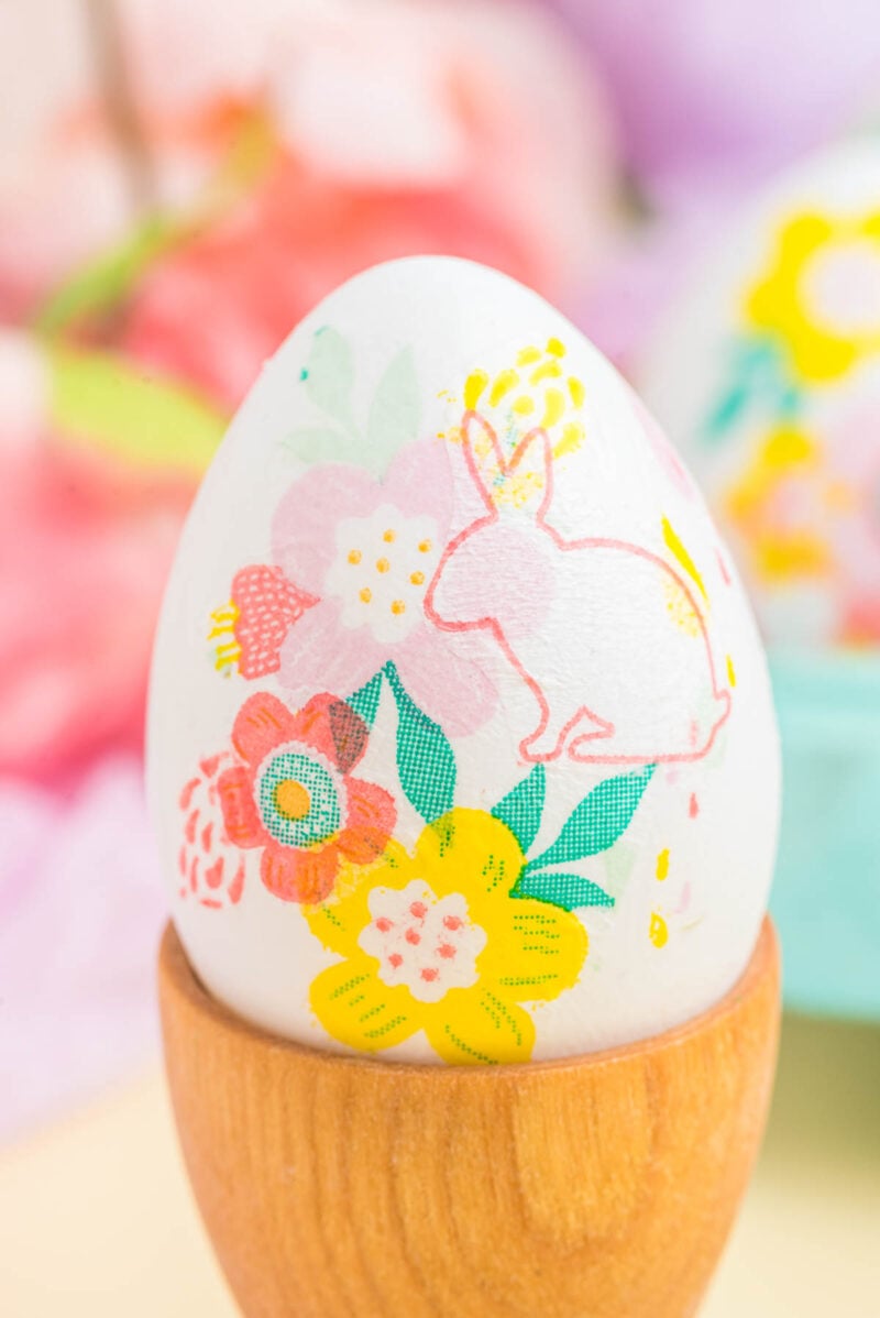 How to Decorate Easter Eggs with Decoupage Napkins - Play Party Plan