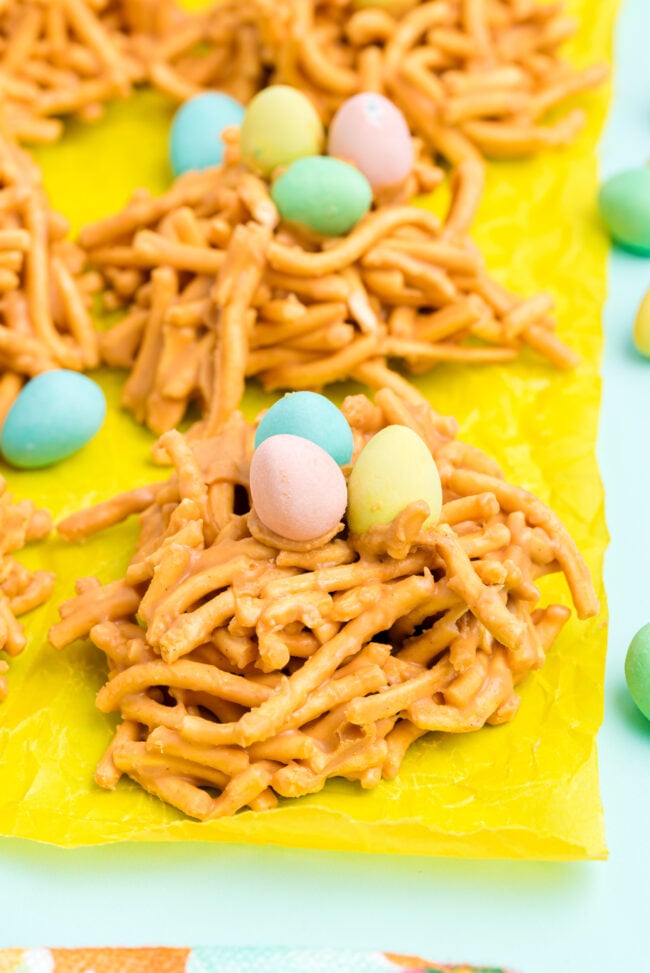 Easter Butterscotch Haystack Nests - Play Party Plan