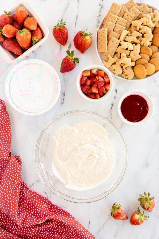 Creamy Strawberry Shortcake Dip - Play Party Plan