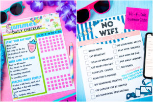 Summer Chore Chart for Kids - 6 Free Printable Versions
