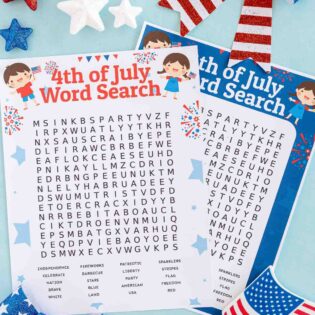 Free Printable 4th of July i-Spy Game - Play Party Plan