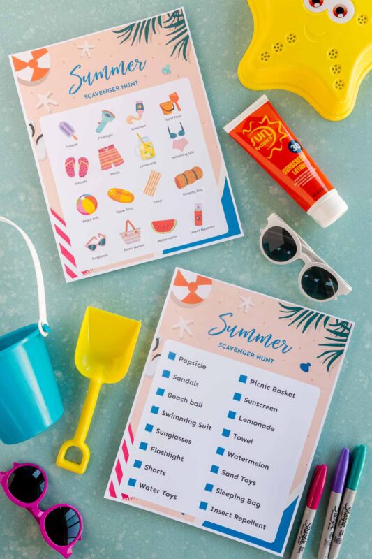 Free Printable Summer Scavenger Hunt for Kids - Play Party Plan