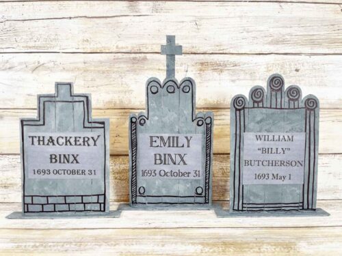 Hocus Pocus Tombstone Craft {Free Printable} - Play Party Plan