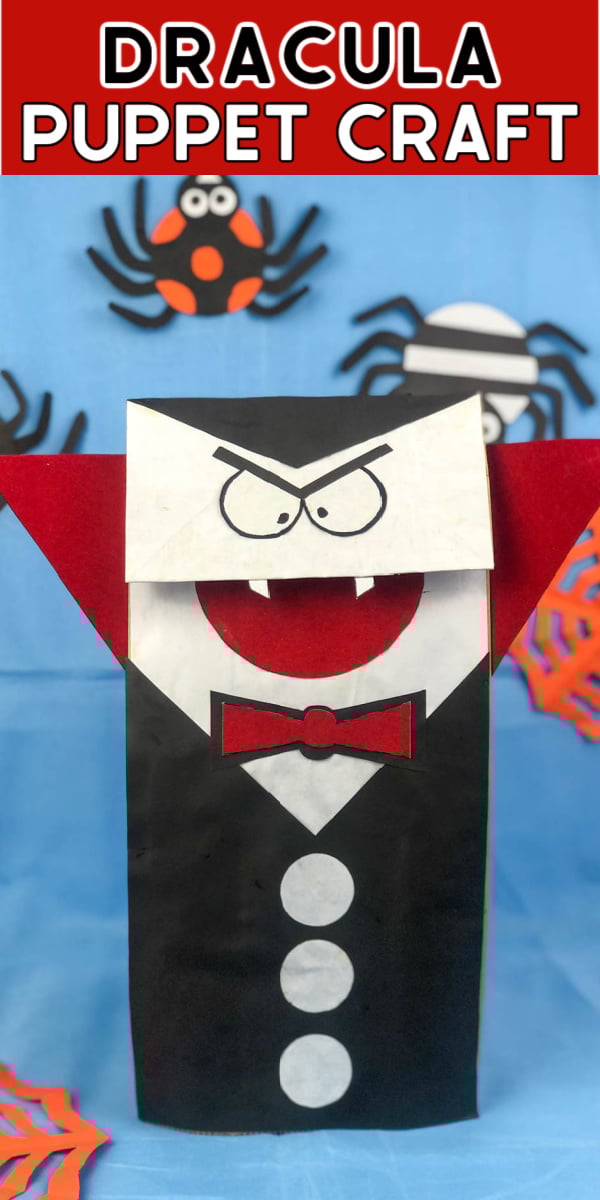 Vampire Paper Bag Halloween Craft for Kids - Play Party Plan