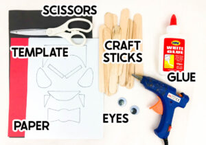 Easy Vampire Craft with Popsicle Sticks - Play Party Plan