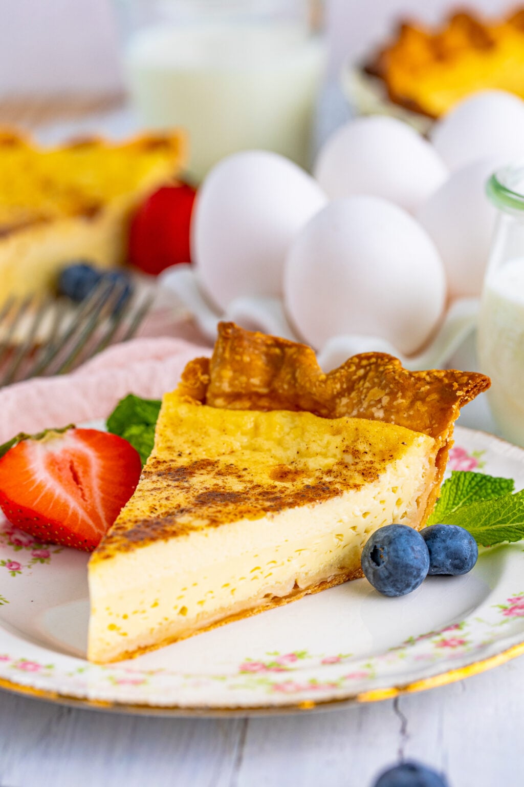 Easy Custard Pie Recipe (Old Fashioned Recipe) - Play Party Plan