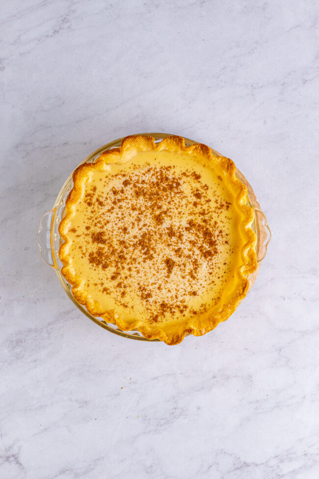 Easy Custard Pie Recipe (Old Fashioned Recipe) - Play Party Plan