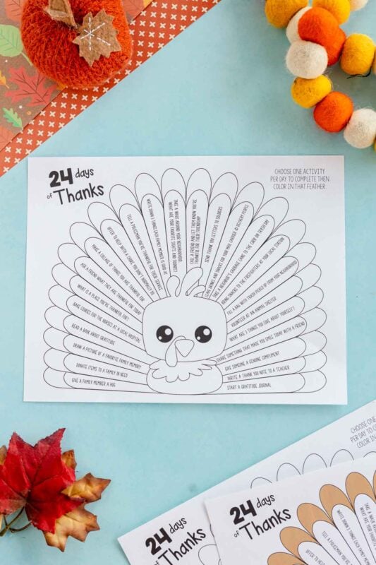 Free Printable Gratitude Thanksgiving Turkeys - Play Party Plan