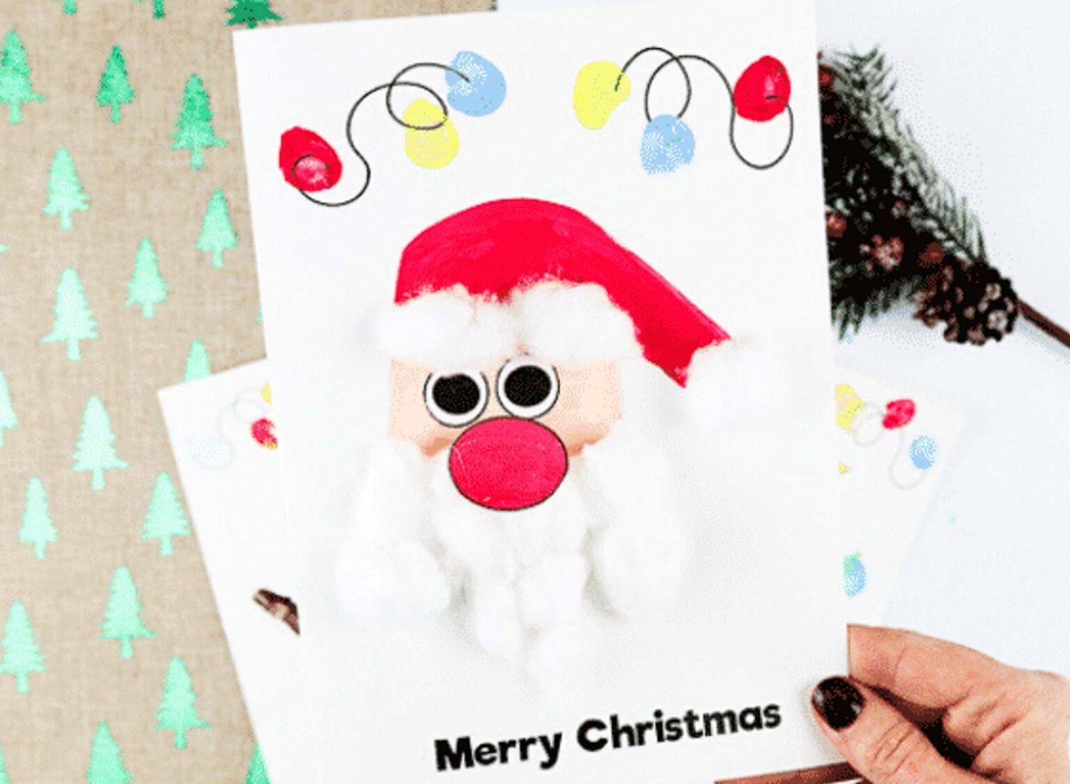 30 Easy Christmas Handprint Crafts for Kids - Play Party Plan