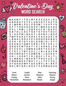 Free Valentine's Day Word Search Printable - Play Party Plan